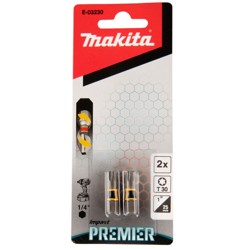 Punta Torx T30 x 25mm 2 unid Impact Gold B-28438