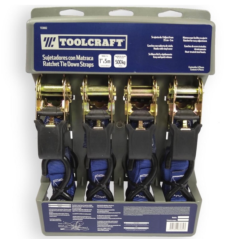 Sujetador Con Matraca 3000 KG. 19286 Truper