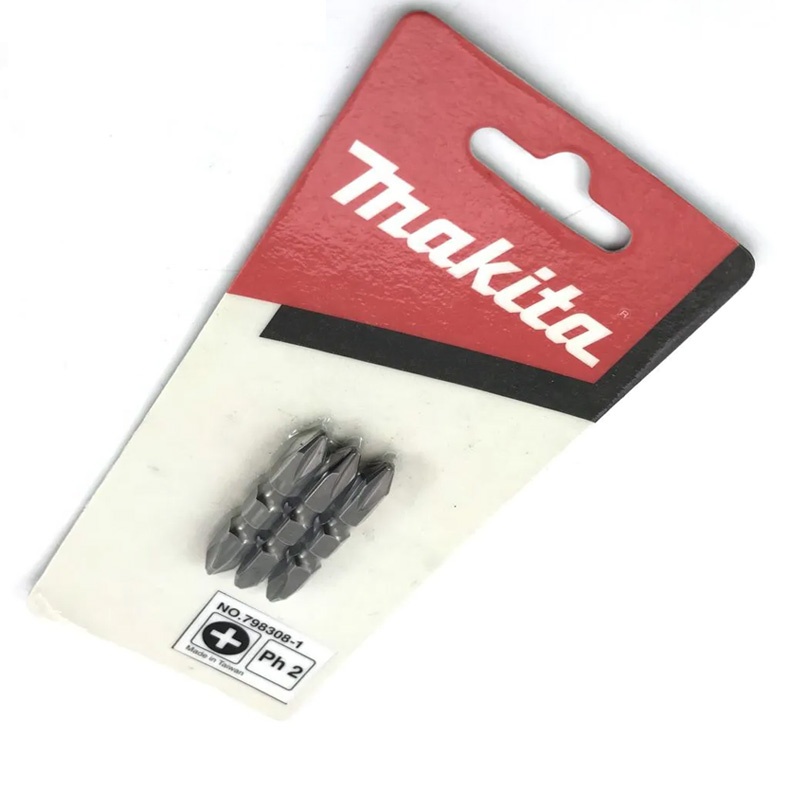 Set Puntas Phillips Ph 2 x 45mm Doble Punta x 3 Unidades Makita 798308-1
