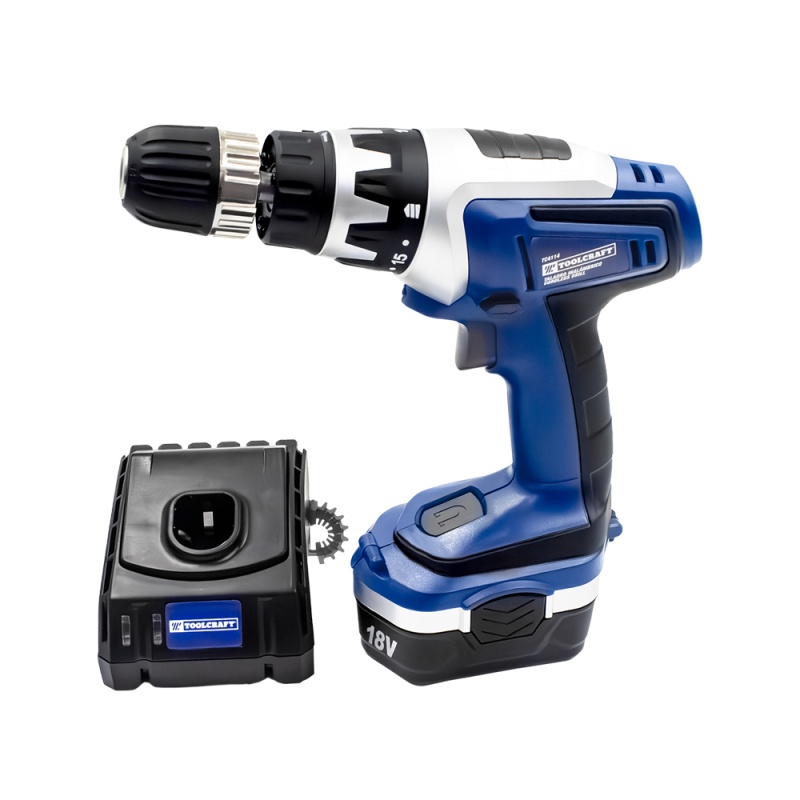 Taladro Atornillador 3/8" 18V Incl 1 Bat + Carg Toolcraft TC4114