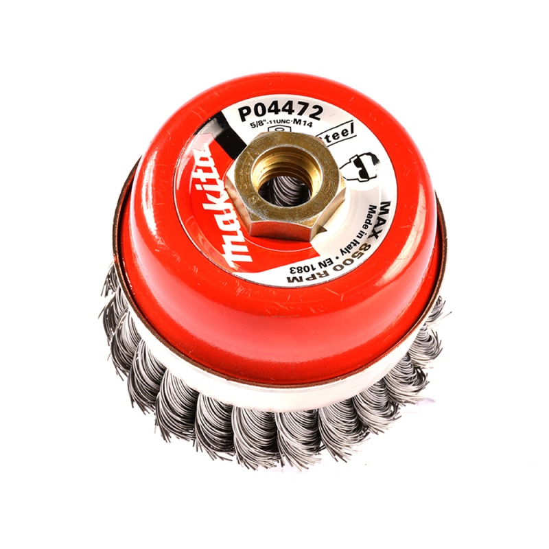 Carda Copa Trenzada 5/8" (85 mm) M14 Makita P-04472