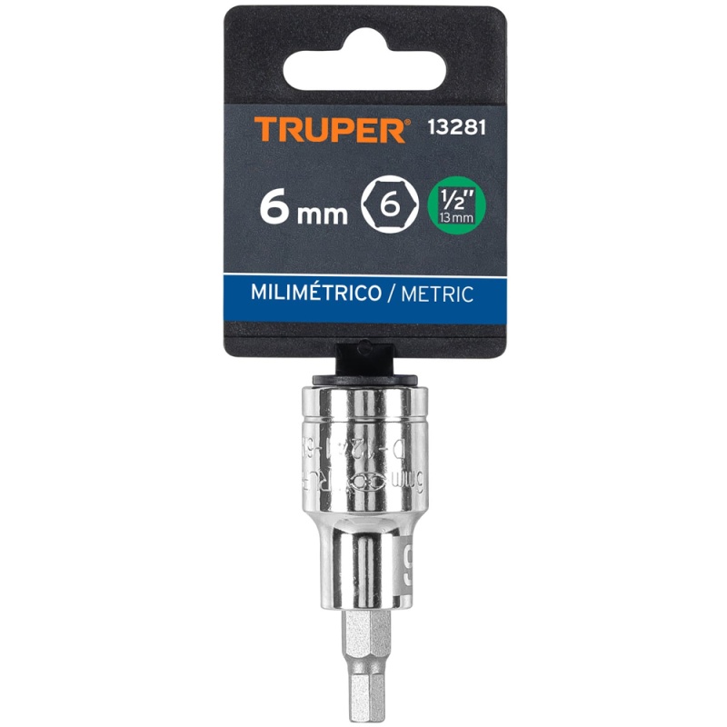 Dado Punta Allen 1/2" x 6 mm Corto Truper 13281