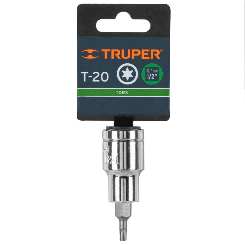 Dado Punta Torx 1/2" x T20 Corto Truper 13434