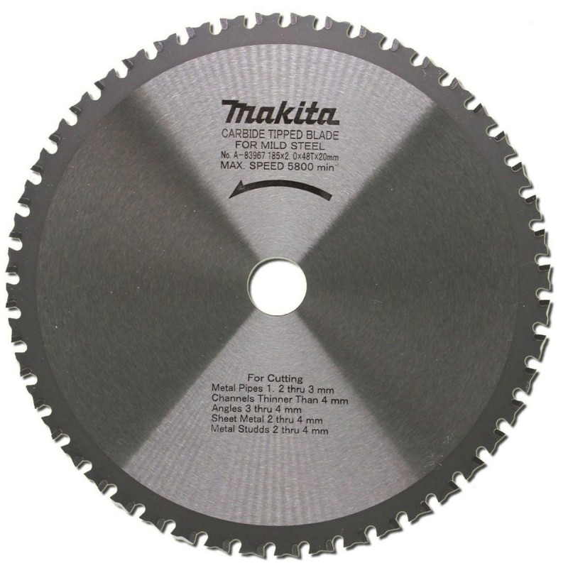 Disco de sierra para metal TCT (185x20 mmx 2.0mm) (4131) 48 DIENTES ...