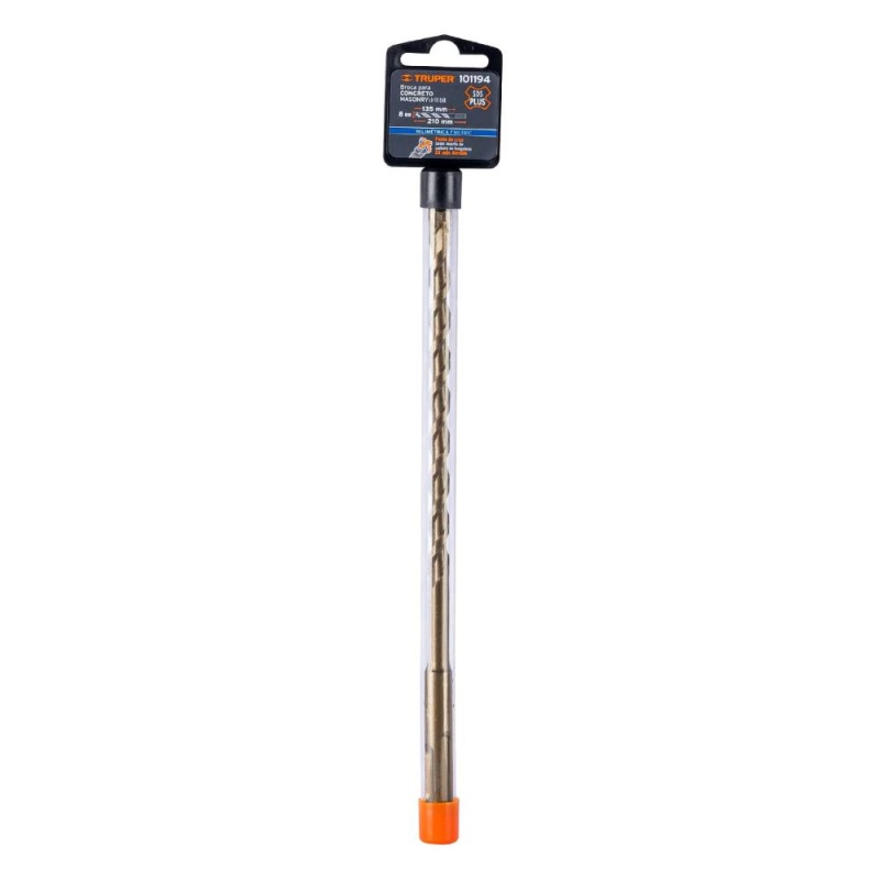 Broca SDS-Plus 8 x 135 x 210mm para Concreto Truper 101194